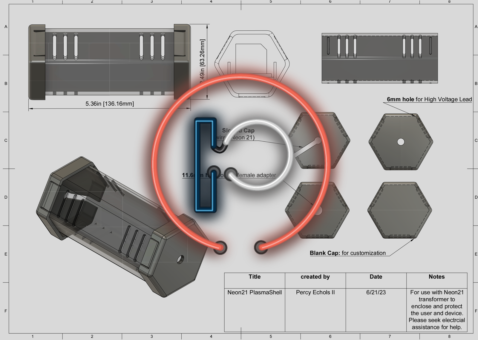 Neon 21 - PlasmaShell Case (3D Models Only) (FREE for Patreon) - Store ...
